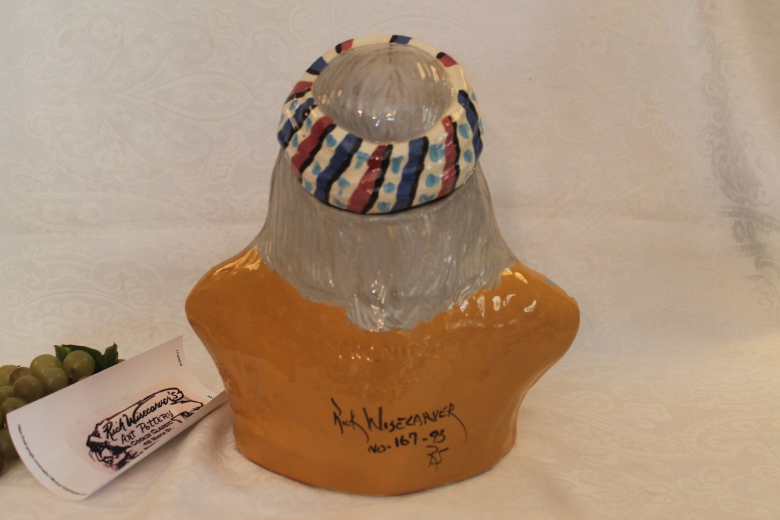 1993 Rick Wisecarver Pottery 10.5" Cookie Jar - Geronimo Chiricahua ...
