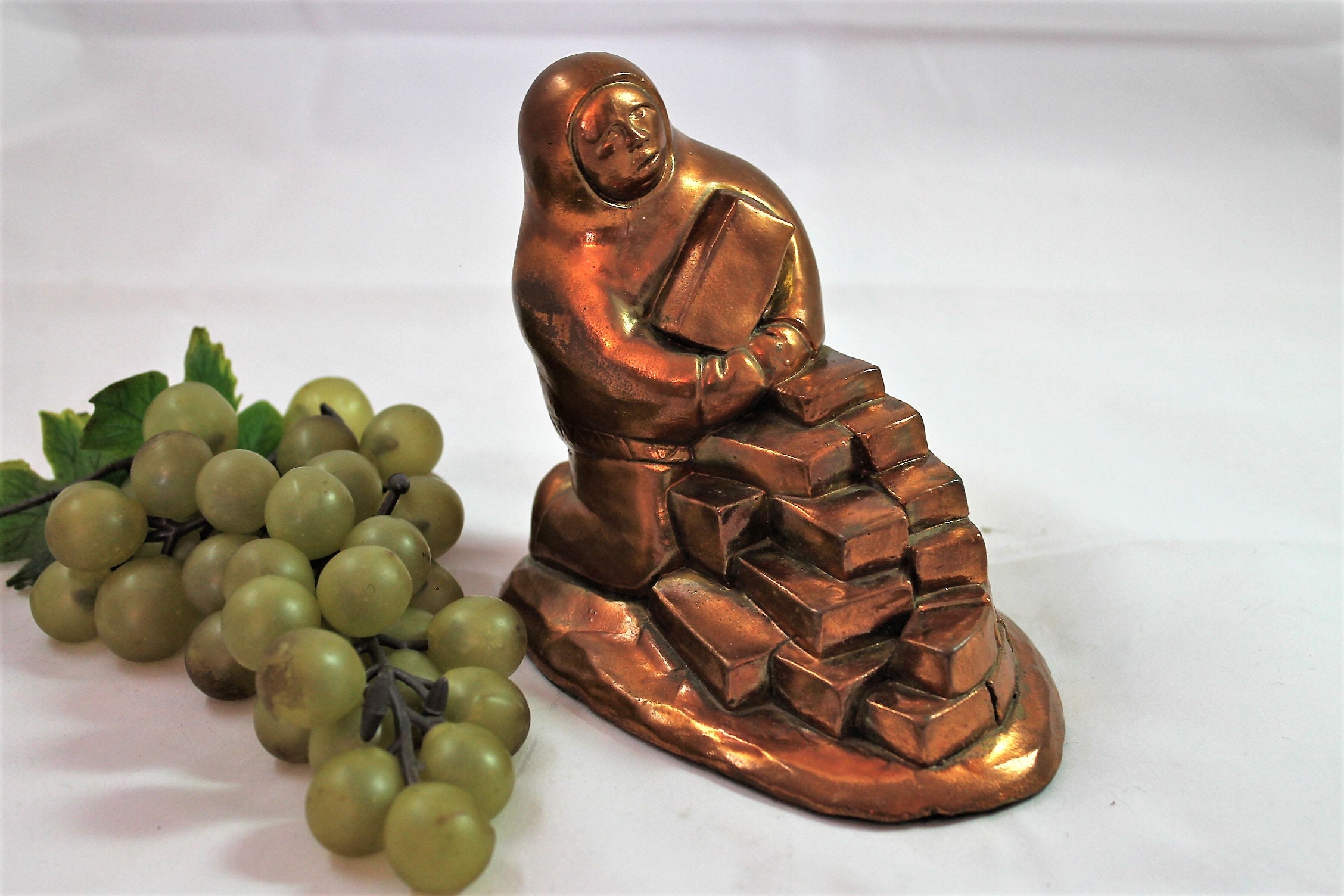 Vintage Copper Coated Sculpture of an Inuit or Eskimo Building | Etsy