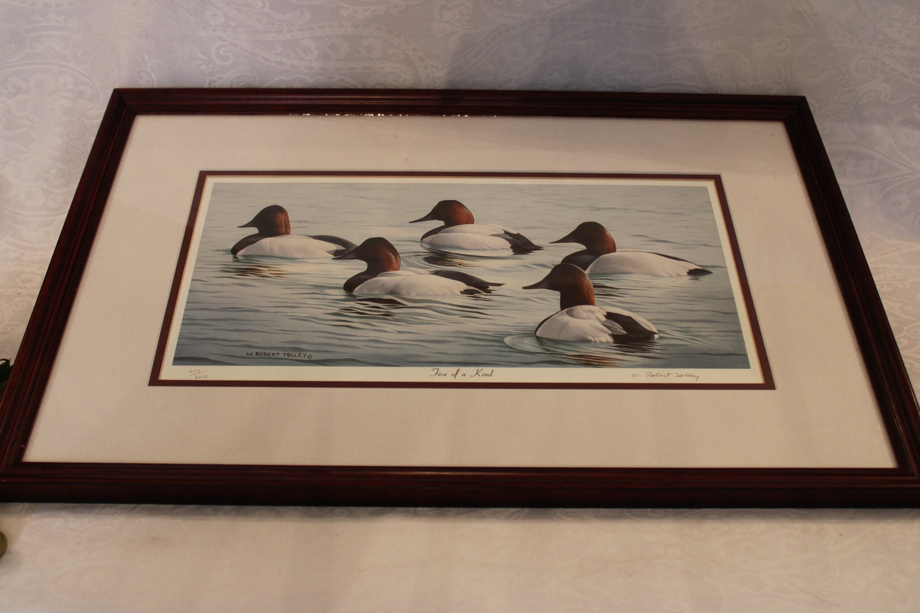 W. Robert Tolley Framed Lithograph titled Five of a Kind | Etsy