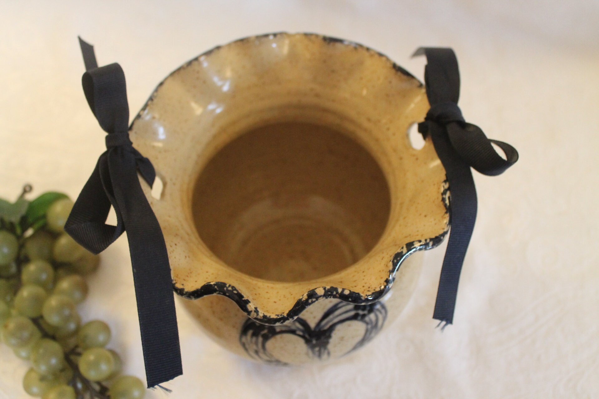 1992 Three Rivers Pottery 6.5 Ruffled Planter or Bowl | Etsy