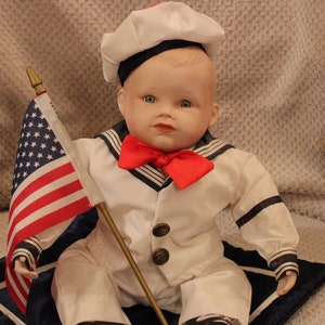 Vintage Yolanda Bello Sailor Porcelain Doll - Matthew, Picture Perfect ...