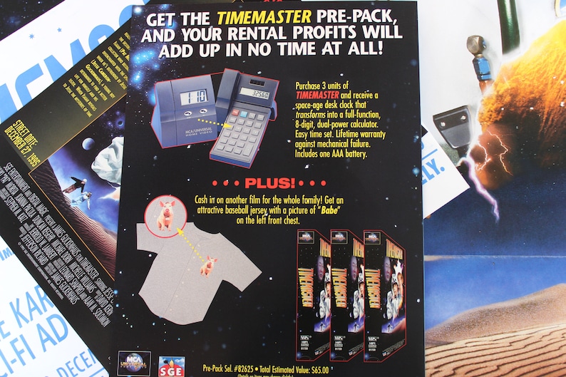 1995 Timemaster Movie Poster and Promotional Home Video - Etsy