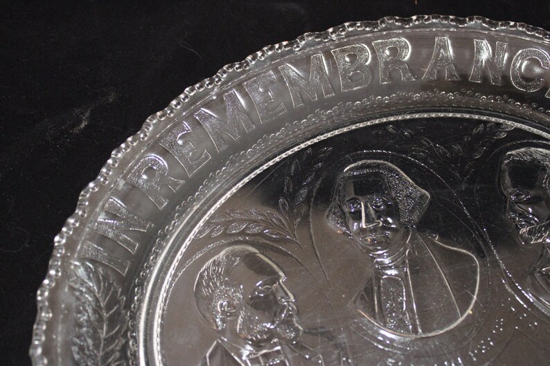 Antique Three Presidents 12.5" Platter - AKA in Remembrance, President ...