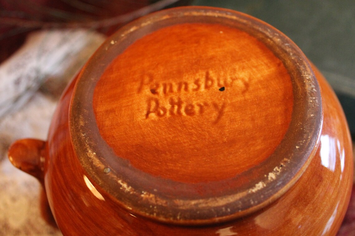 Pennsbury Pottery Americana Folk Art Water Pitcher E. - Etsy