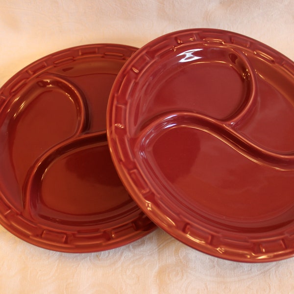 Divided Dinner Plate - Etsy