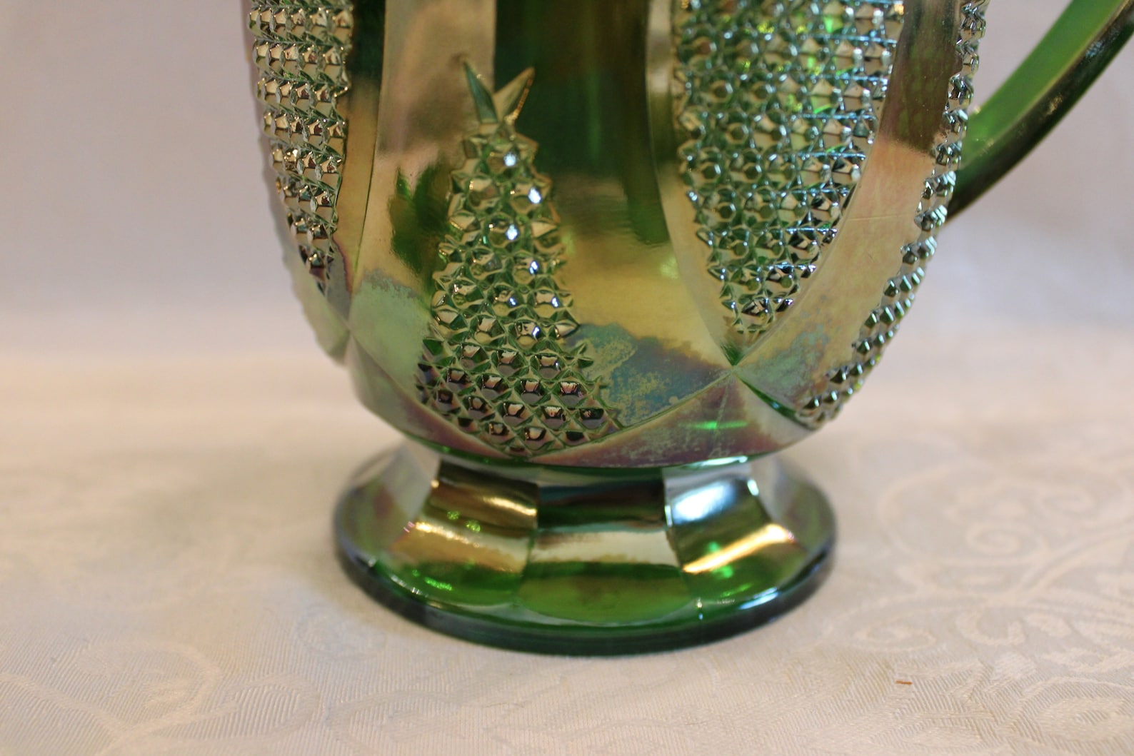 RARE Gorgeous Westmoreland for Levay Glass Opalescent Green - Etsy