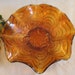 Antique Imperial Amber Carnival Glass 9 Bowl in the Pansy Pattern ...