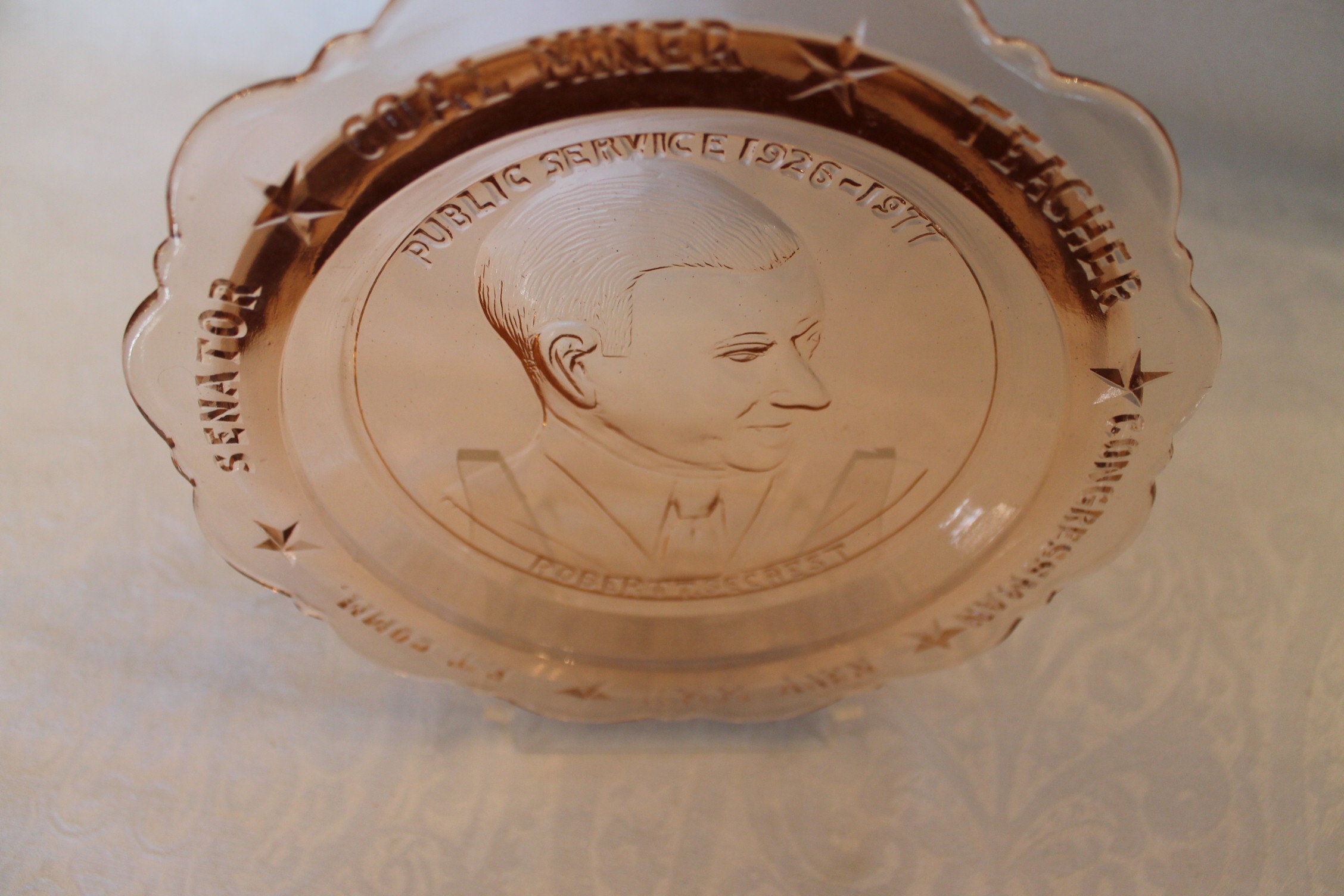 Congressman Robert T Secrest Glass Collector Plate Made by | Etsy