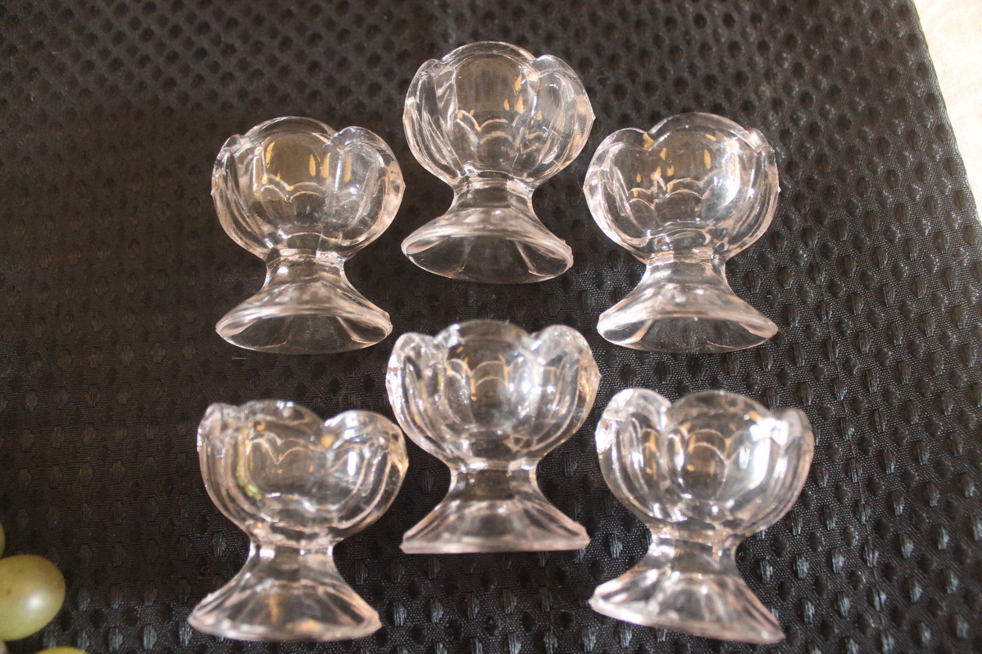 Set of 6 Cambridge Glass Footed Salt Cellars - No. 2800, Colonial ...