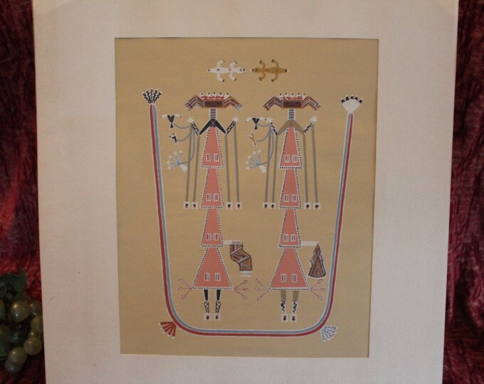 Margaret Schevill Link Silk Screen Print of Dew Maiden of the North and ...