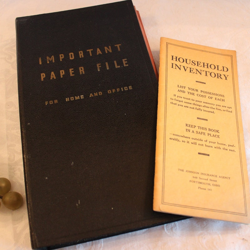 Important Document Binder - Etsy