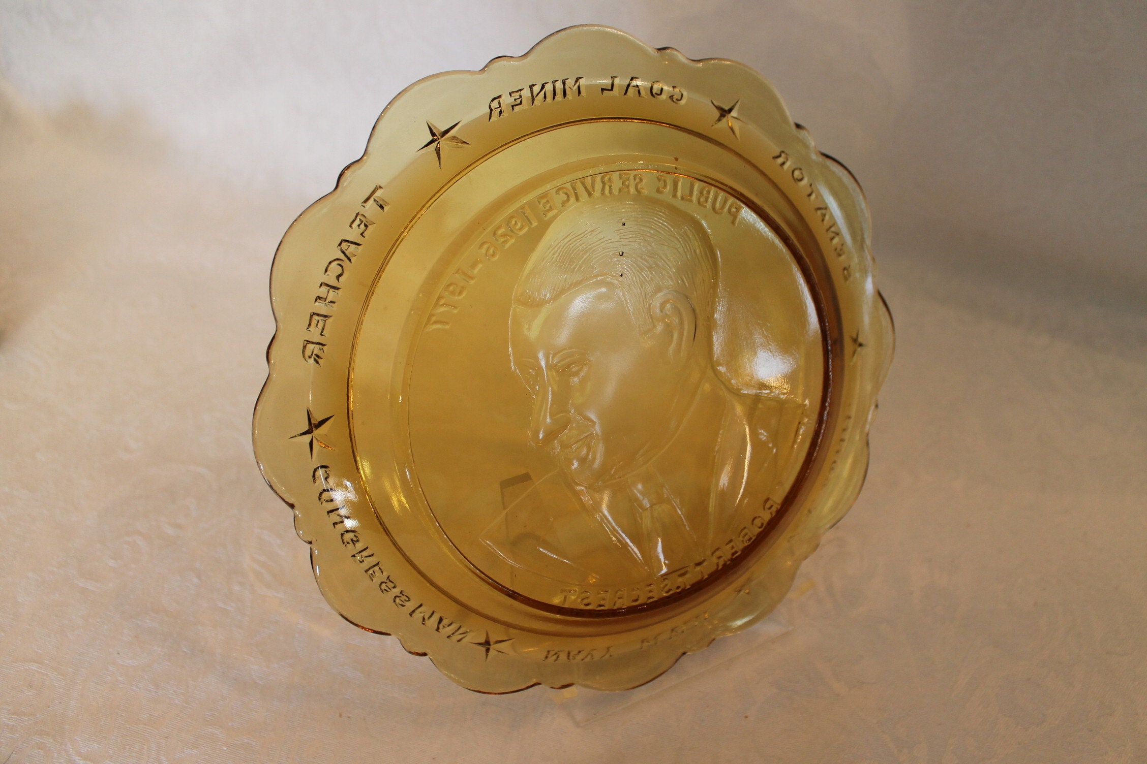 Congressman Robert T Secrest Glass Collector Plate Made by | Etsy