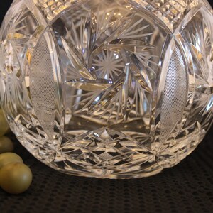 Avitra Cut Lead Crystal 6" Rose Bowl - Williamsburg Pattern With ...