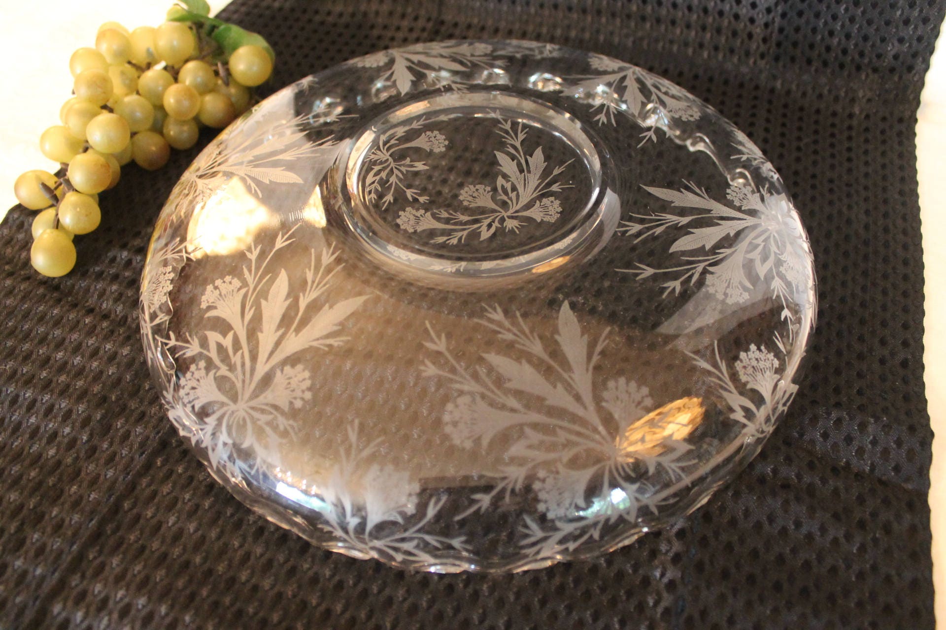 Fostoria Glass Crystal 11" Large Lily Pond Float Bowl - Century Pattern ...
