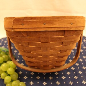 Longaberger 1991 Slant Front Vegetable Basket With Swinging Handles ...