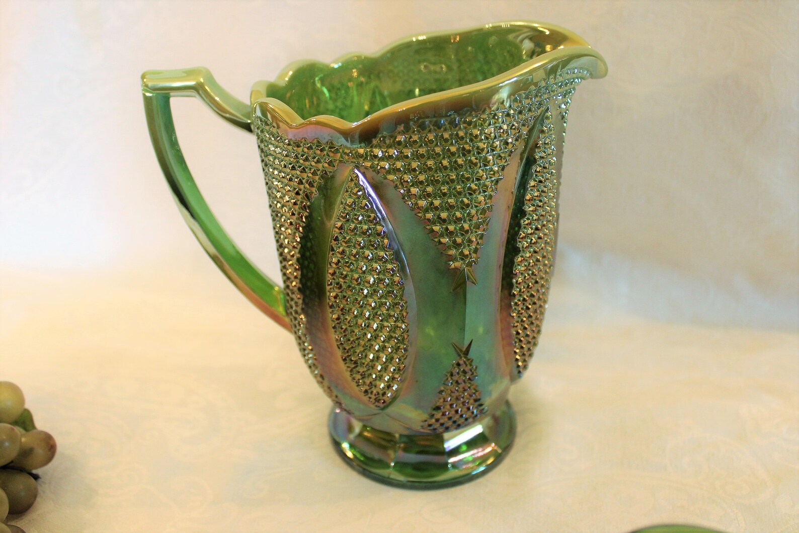 RARE Gorgeous Westmoreland for Levay Glass Opalescent Green - Etsy