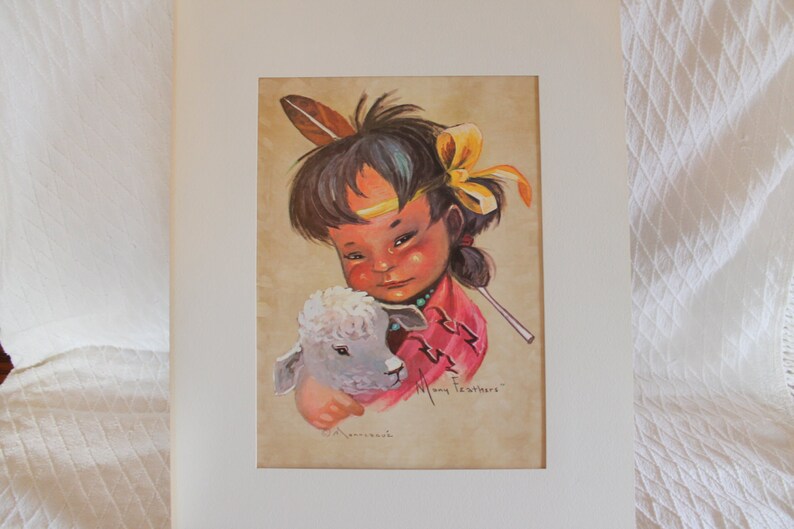 Many Feathers 11 by 15 Lithograph Monteague | Etsy