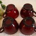 Set of 4 Anchor Hocking Royal Ruby Baltic Punch Cups or Tea Cups - Etsy