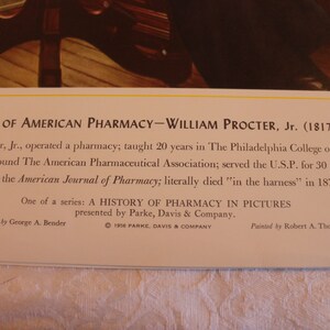 1956 A History of Pharmacy in Pictures: Father of American Pharmacy ...