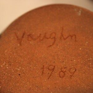 1989 Vaughn Studio Art Pottery Set of 4 Small Tea or Coffee Cups - Made ...