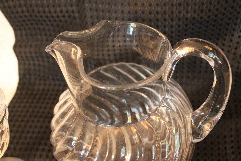 Fostoria Glass Colony Swirl Pattern 2 Quart Water Pitcher and | Etsy