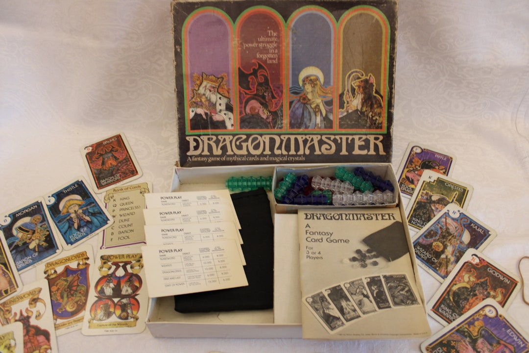 1981 Dragonmaster Fantasy Mythical Cards and Magical Crystals Game ...