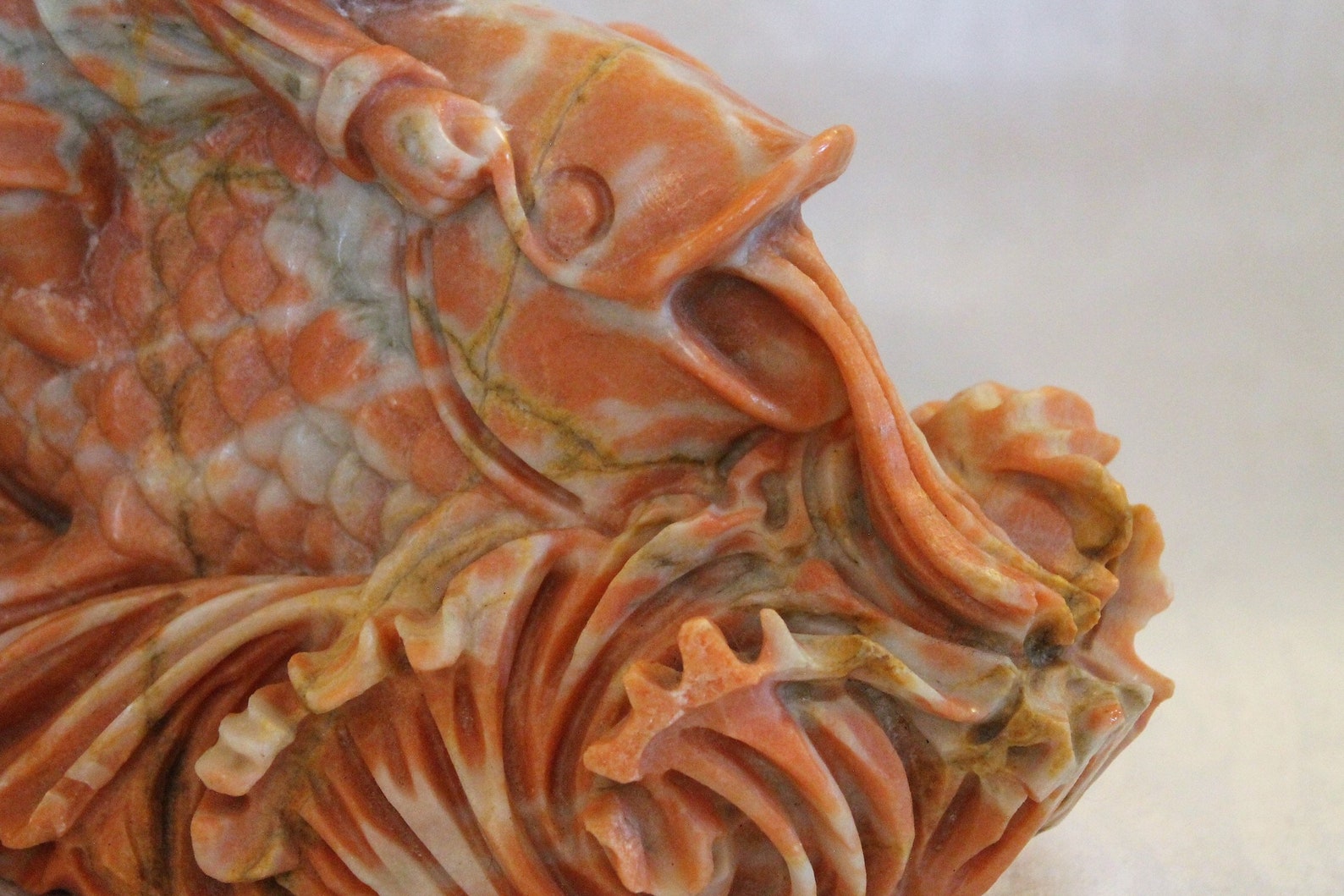 Vintage Chinese Shoushan Stone Carving of a Boy Riding a Carp - Etsy