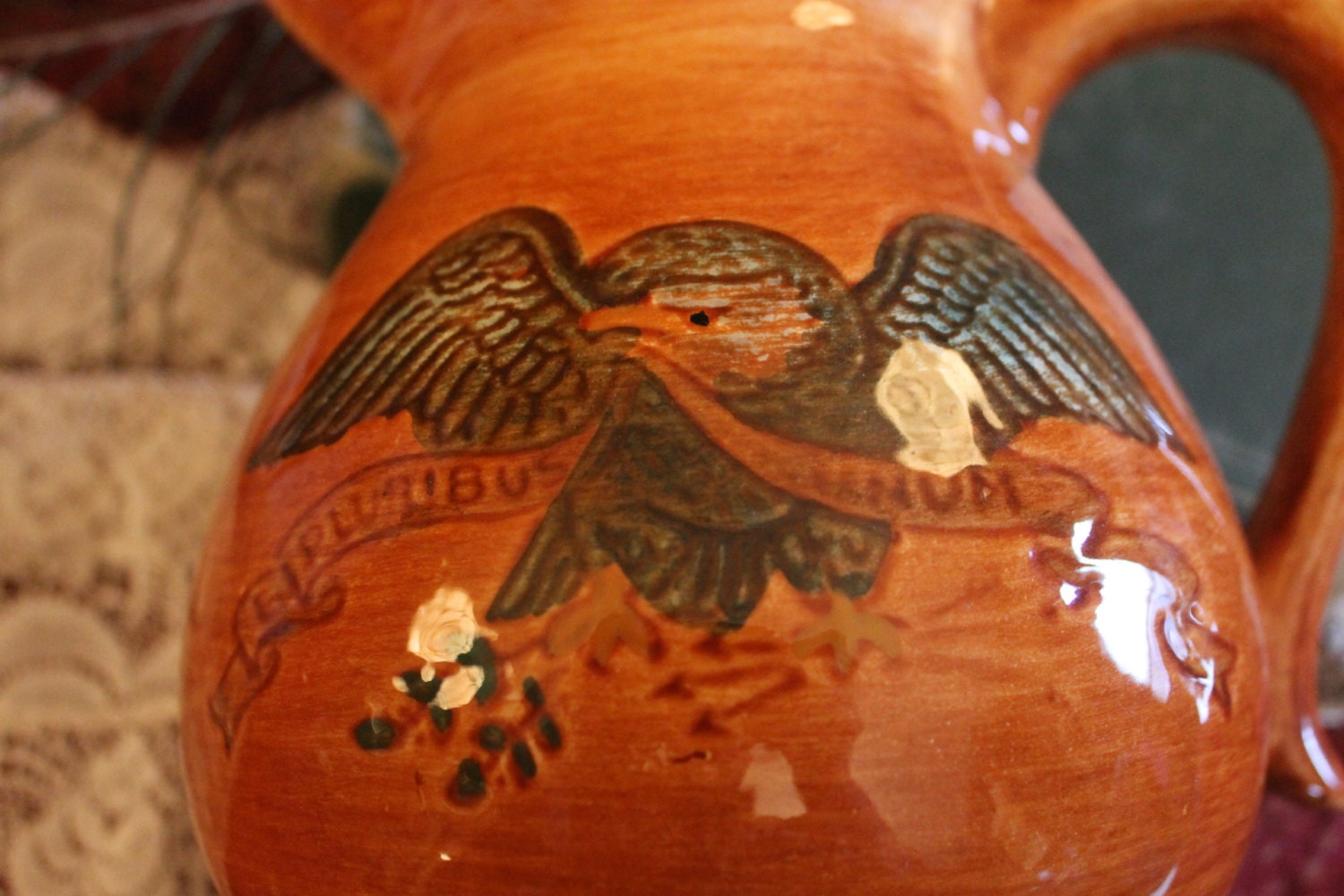 Pennsbury Pottery Americana Folk Art Water Pitcher E. - Etsy