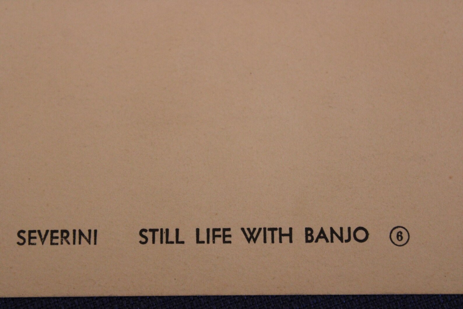 1960's Gino Severini Fine Art Print of Still Life With Banjo - 12" by ...