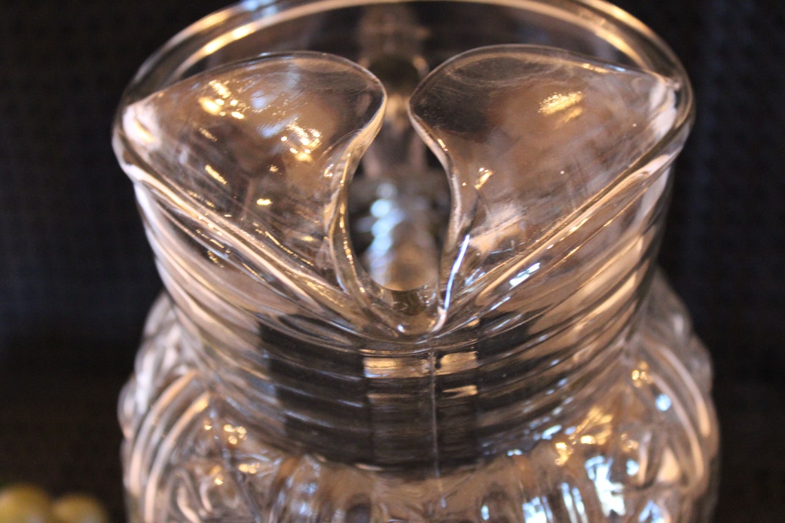 Anchor Hocking Clear Glass 80 Oz Water or Beer Pitcher With - Etsy