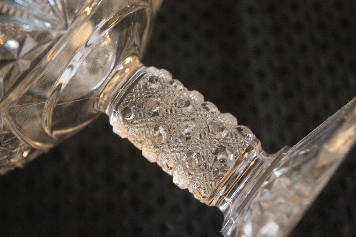 Antique Mckee EAPG Glass 4.75" Compote - Sunbeam Pattern in Excellent ...