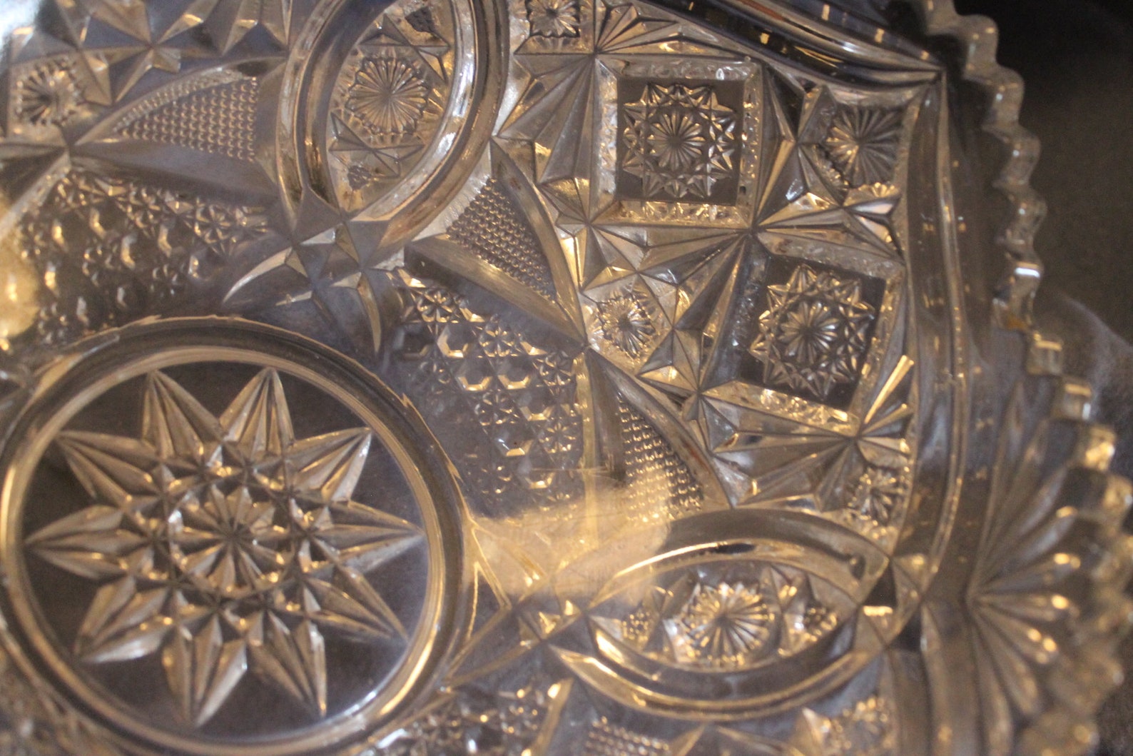 Gorgeous Antique Higbee Glass EAPG 9 Serving Bowl - Etsy