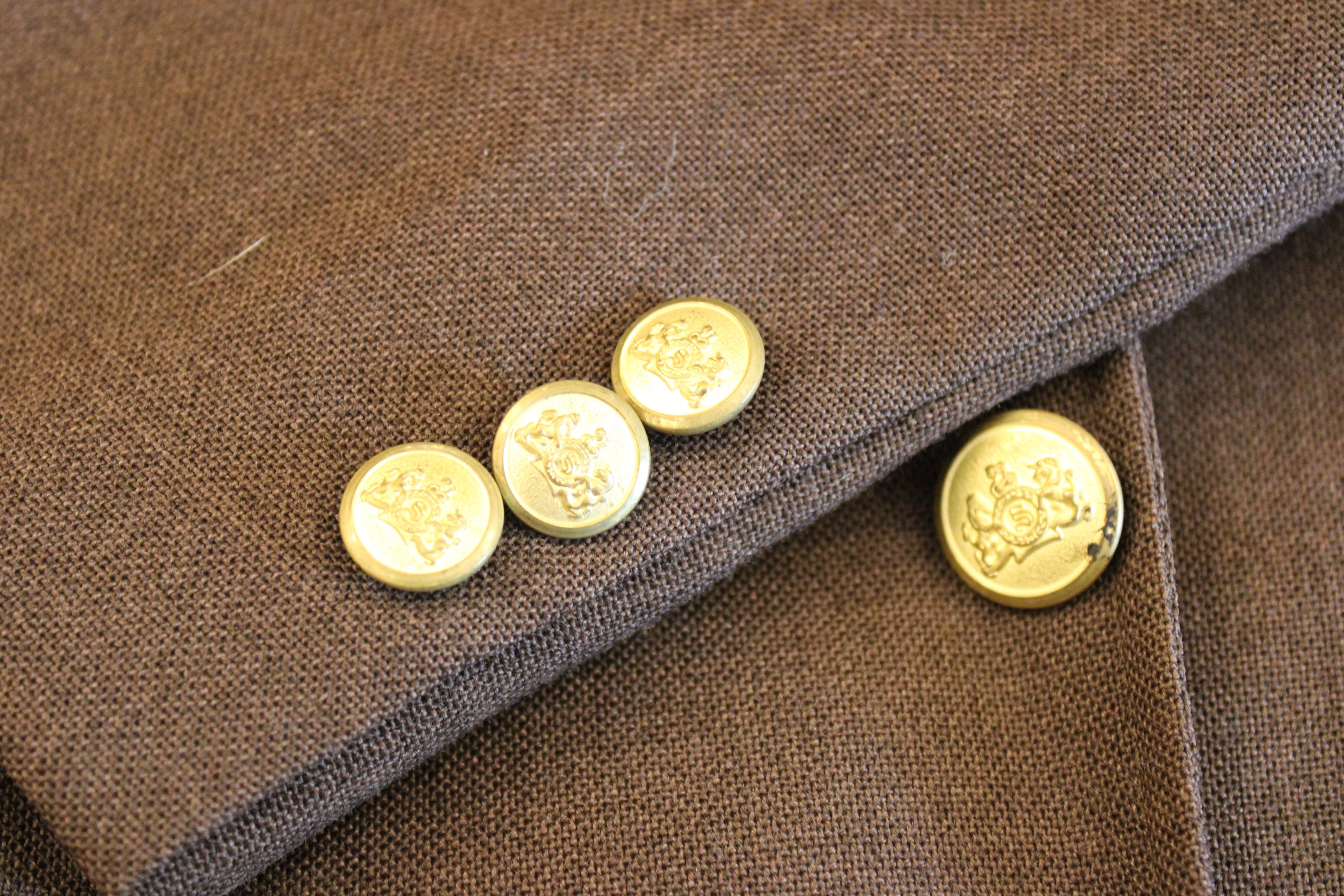 Vintage Stafford Men's 48L Brown Color Sport Coat - Two Button, Fully ...