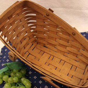 Longaberger 1991 Slant Front Vegetable Basket With Swinging Handles ...