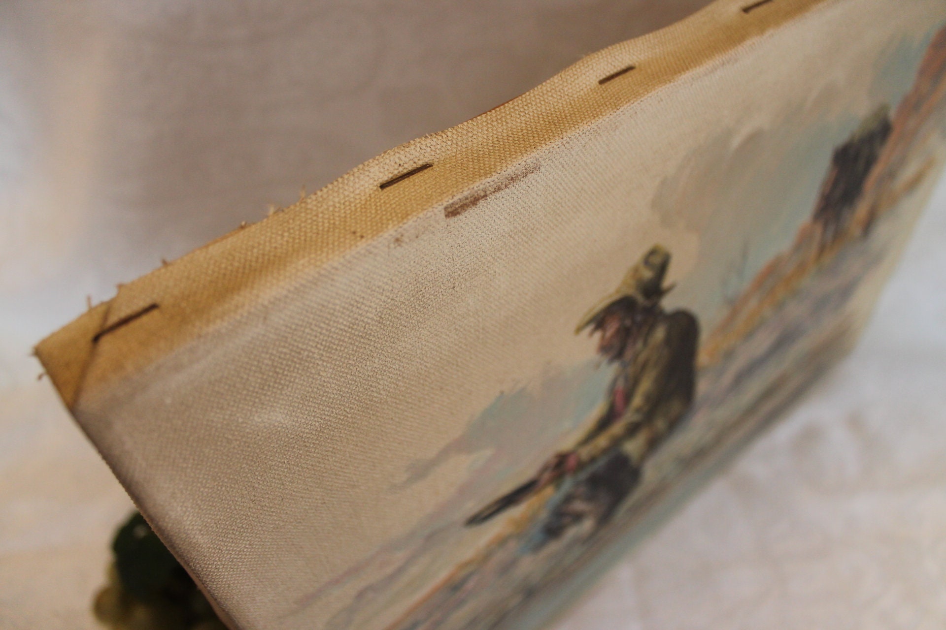 Bud Breen Original Oil Painting on Canvas of Cowboy At A | Etsy