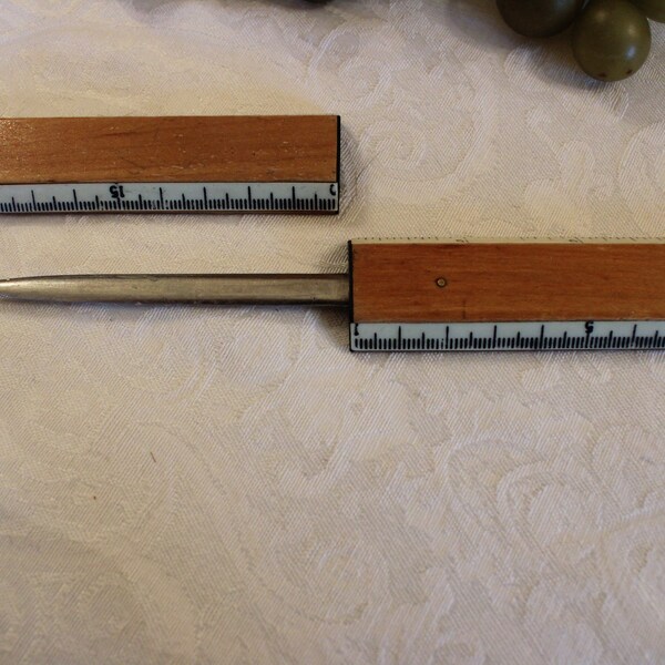 Vintage Wooden Ruler - Etsy
