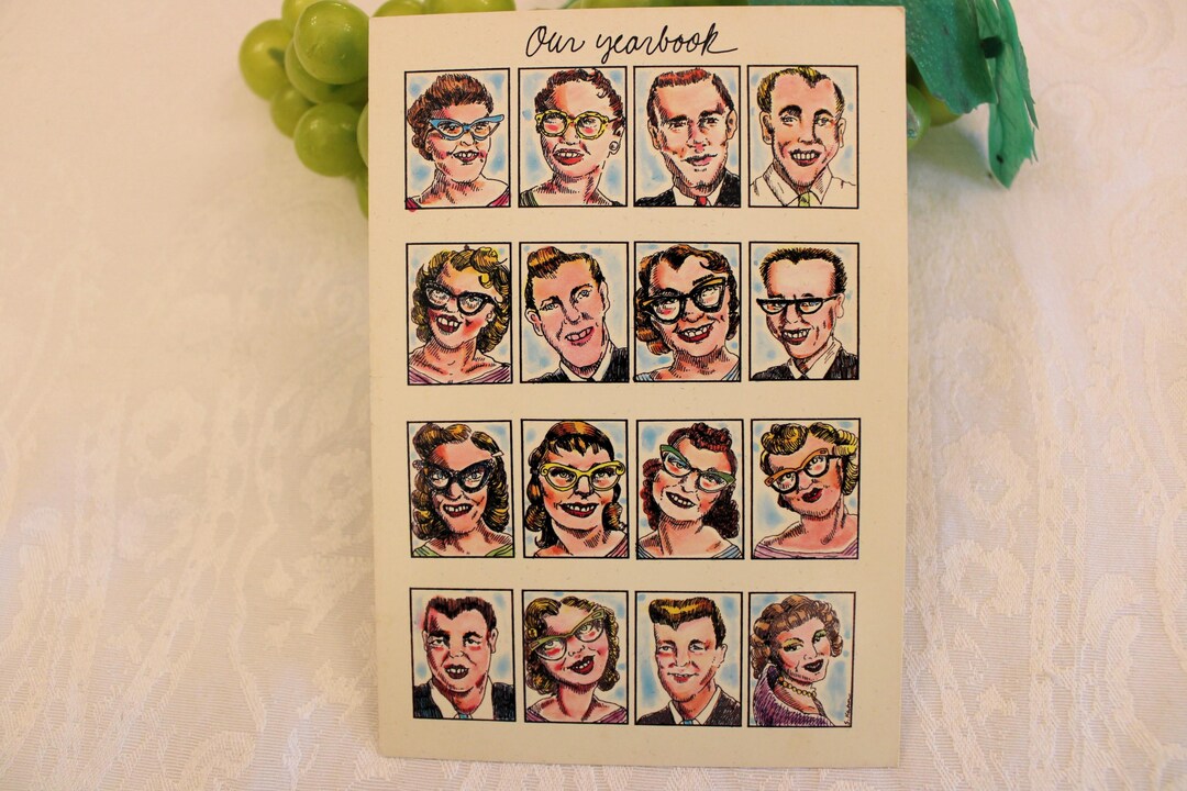 1980s Our Yearbook Pop Art Postcard - Original Design by Sally Kuhn, AO ...