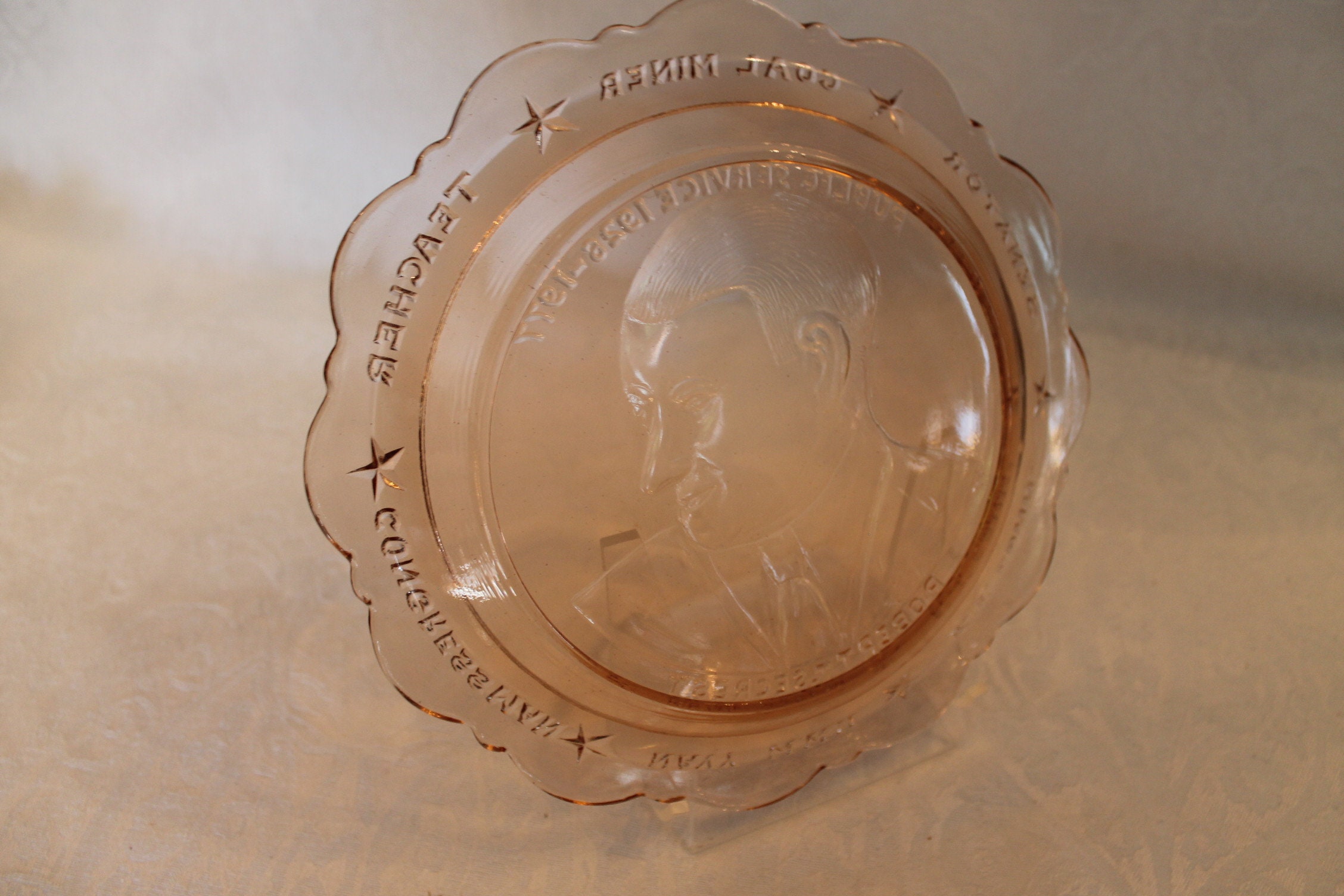 Congressman Robert T Secrest Glass Collector Plate Made by | Etsy