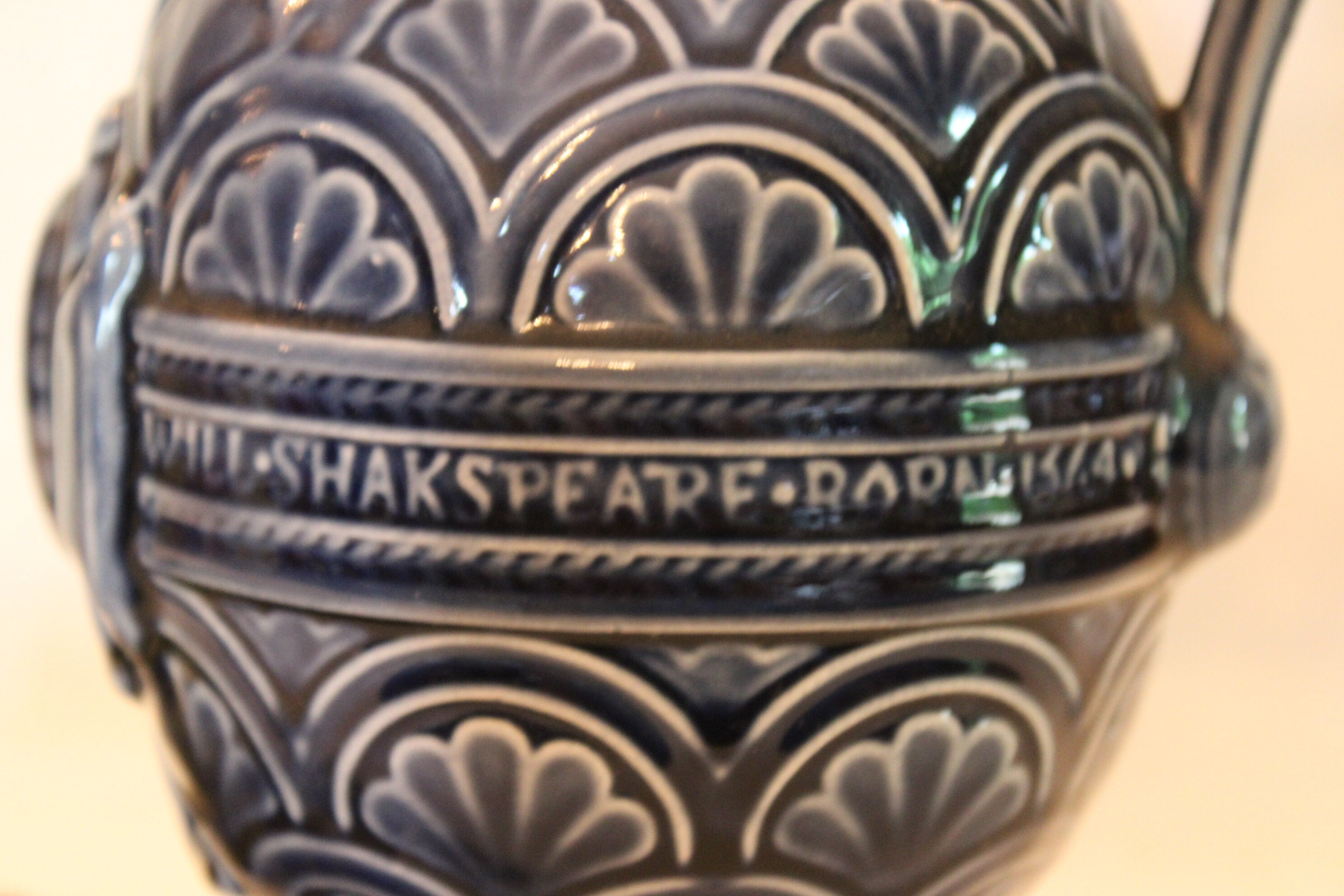 Antique English Pottery 9" Shakespeare Jug - 1864 Tercentenary, William ...