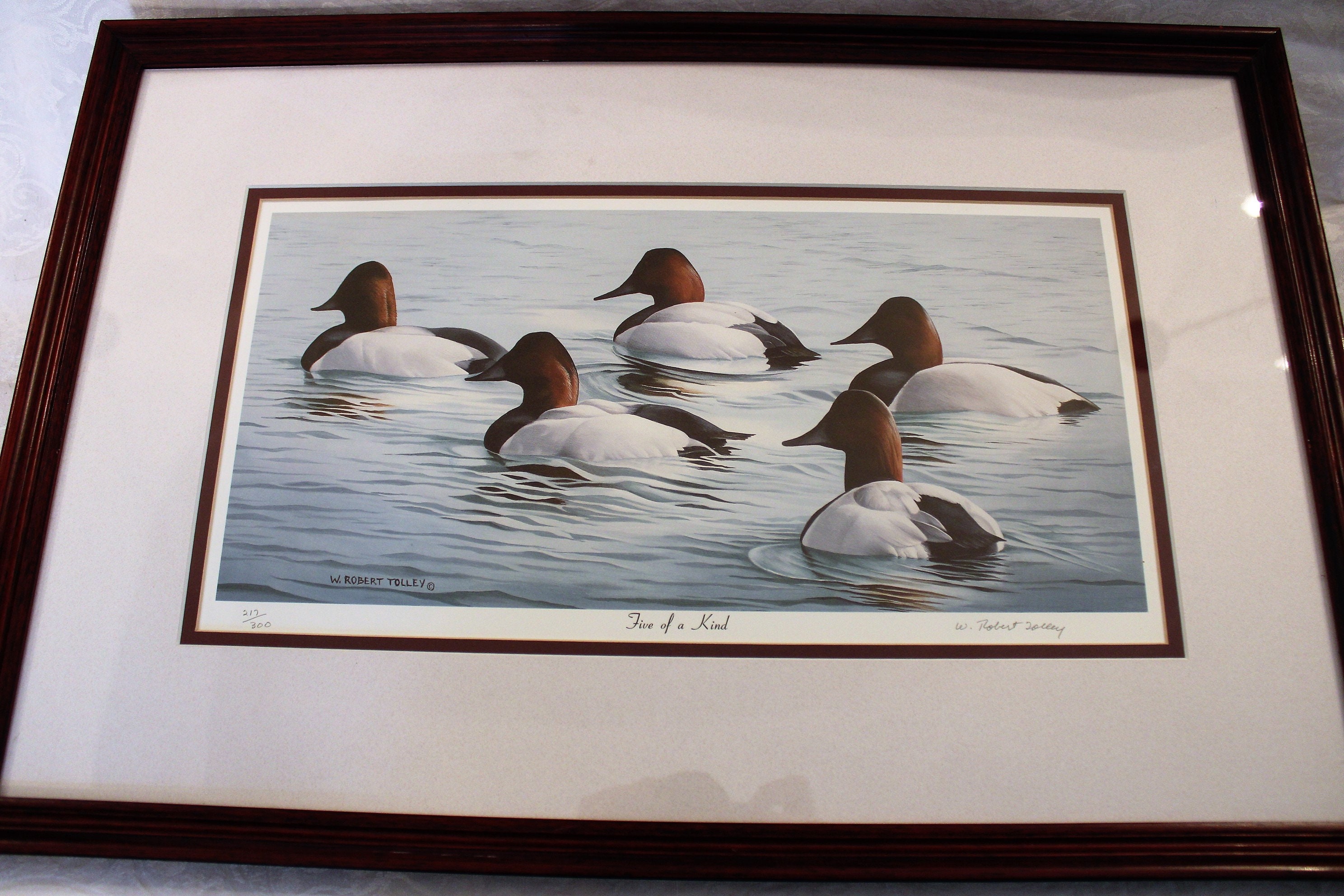 W. Robert Tolley Framed Lithograph titled Five of a Kind | Etsy