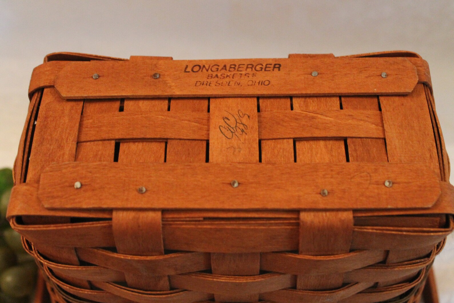 1989 Longaberger Basket - Christmas Collection Holiday Memory Basket ...