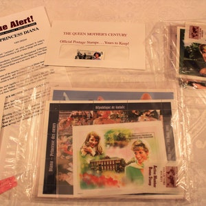 Princess Diana Large Memorabilia Stamp Collection - 2 Boxes ...