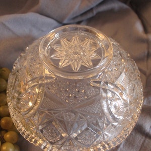 Gorgeous Antique Higbee Glass EAPG 9" Serving Bowl - ALPHA Pattern ...