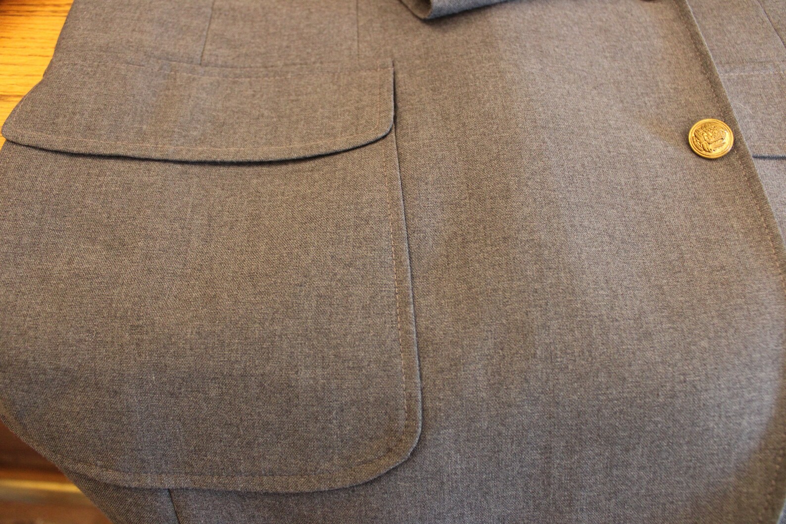 Vintage Haggar 46L Gray Blue Color Sport Coat - Two Button, Fully Lined ...