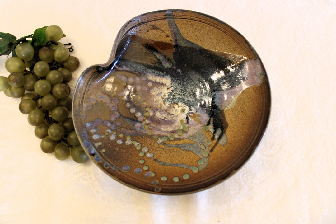 Christopher Heede Handmade Studio Pottery 8" Wall Hanging Bowl ...