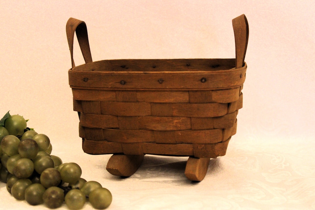 Longaberger 1984 Mini Cradle Basket - Nice Vintage Condition Perfect ...