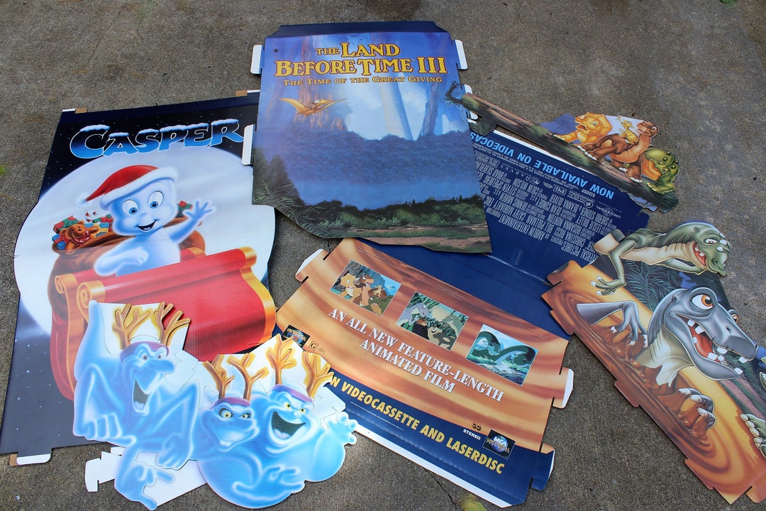 1995 Casper and Land Before Time III Double Promotion Movie Standees ...
