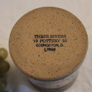 1993 Three Rivers Pottery of Coshocton, Ohio 4.25" Vase - Speckled Tan ...