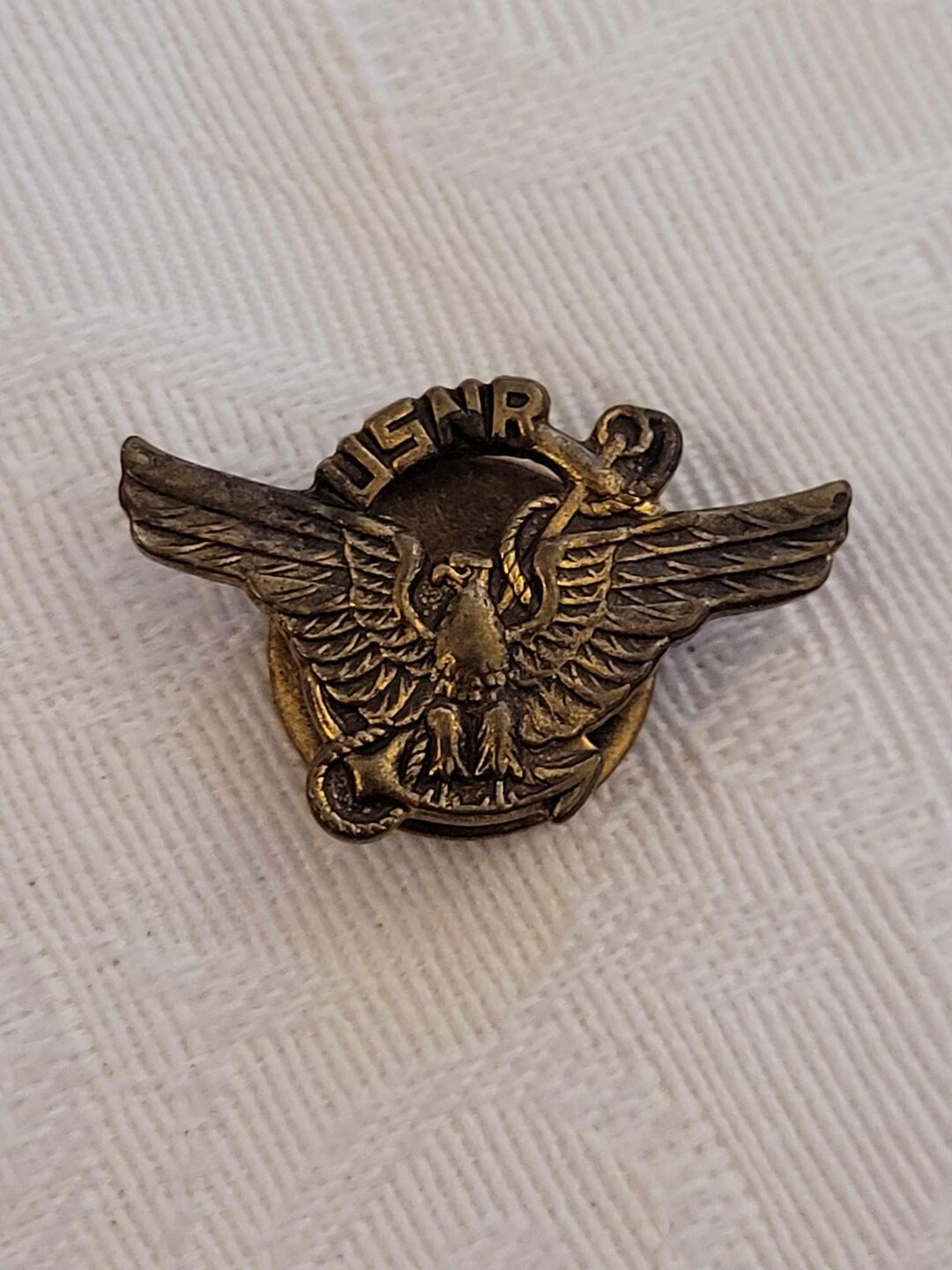 Vintage ‘WWII US Navy USNR Naval Reserve’ Military Buttonhole Pin ...