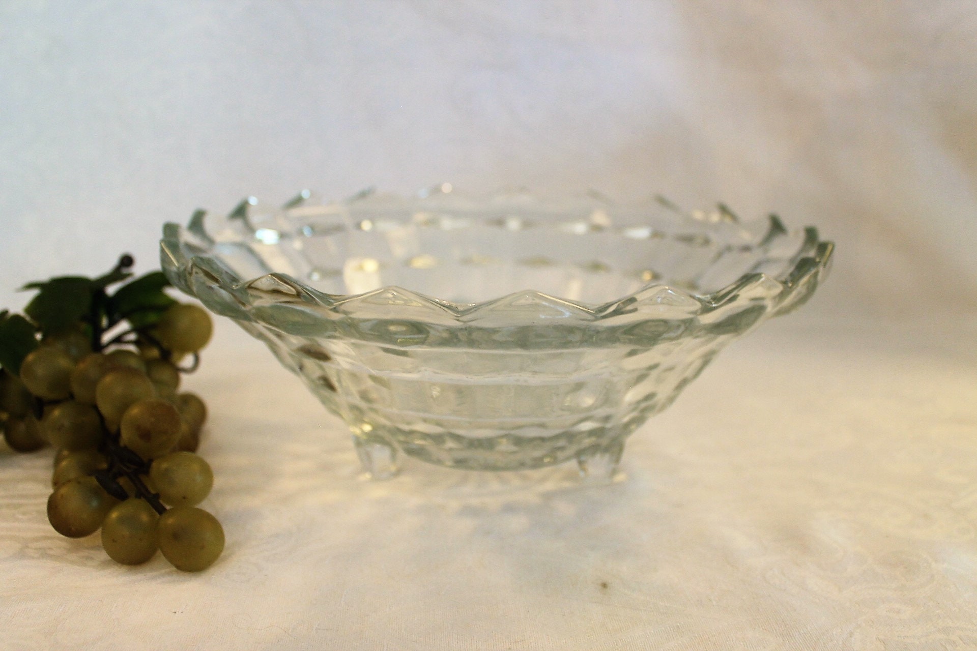 Indiana Glass Company Whitehall Pattern 10" Centerpiece Large Serving ...